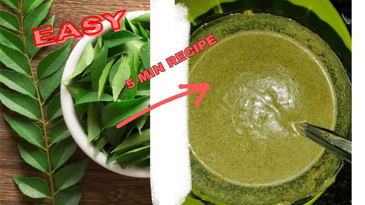 Curry leaf's Chatni Recipe |5 minutes recipe | instant Chatni - YouTube