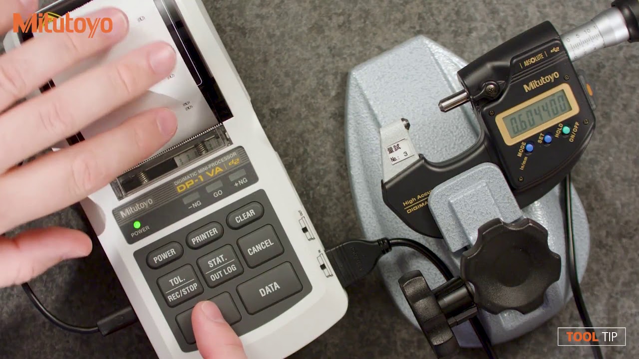 How To Take Data and Transfer it to a PC with the Mitutoyo Data Logger ...