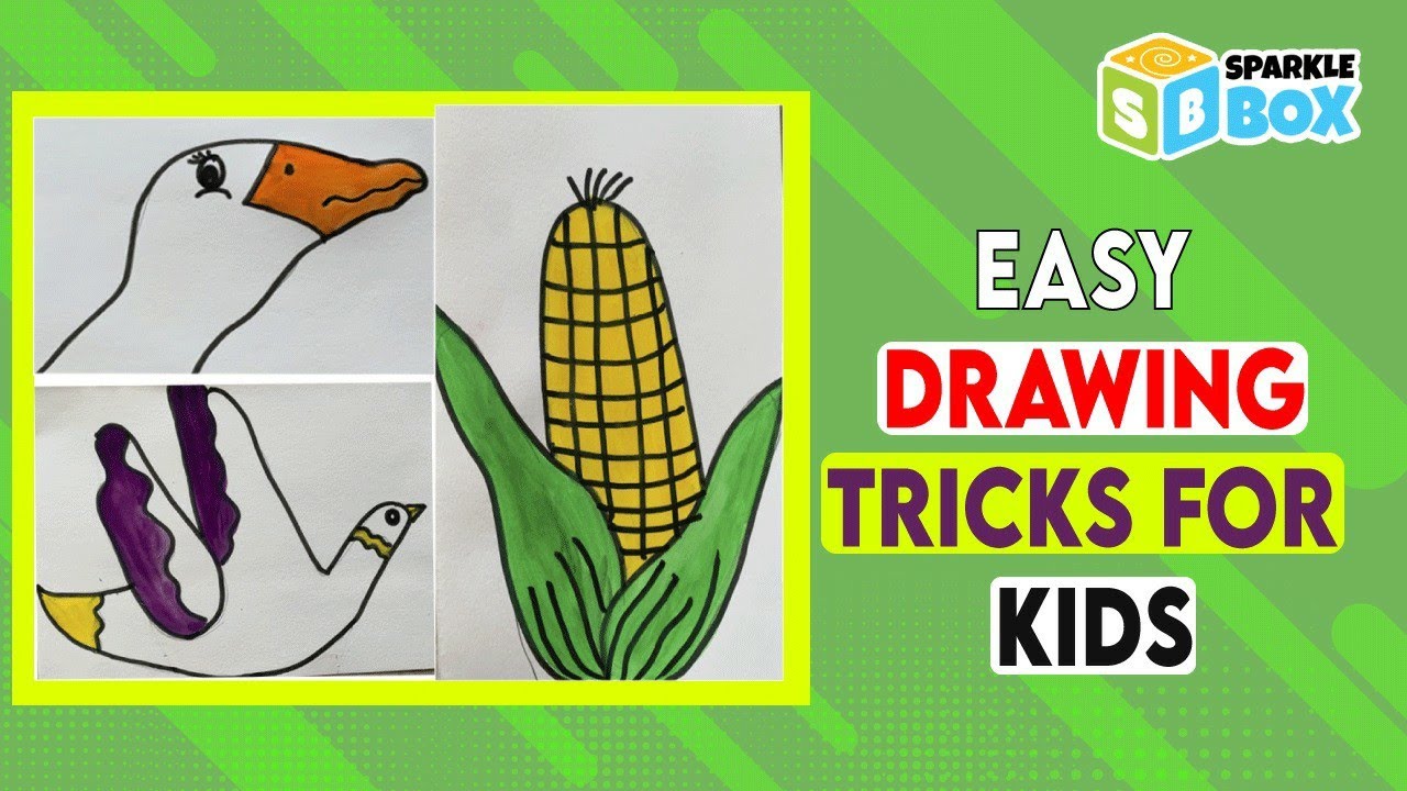 Easy Drawing tricks for Kids | Fun Drawing tricks | Drawing hacks | Art ...