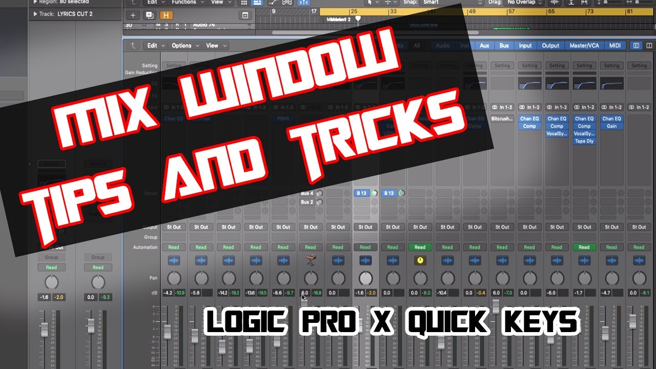 Mix Window Tips and Tricks (Logic Pro X)[Short] - YouTube
