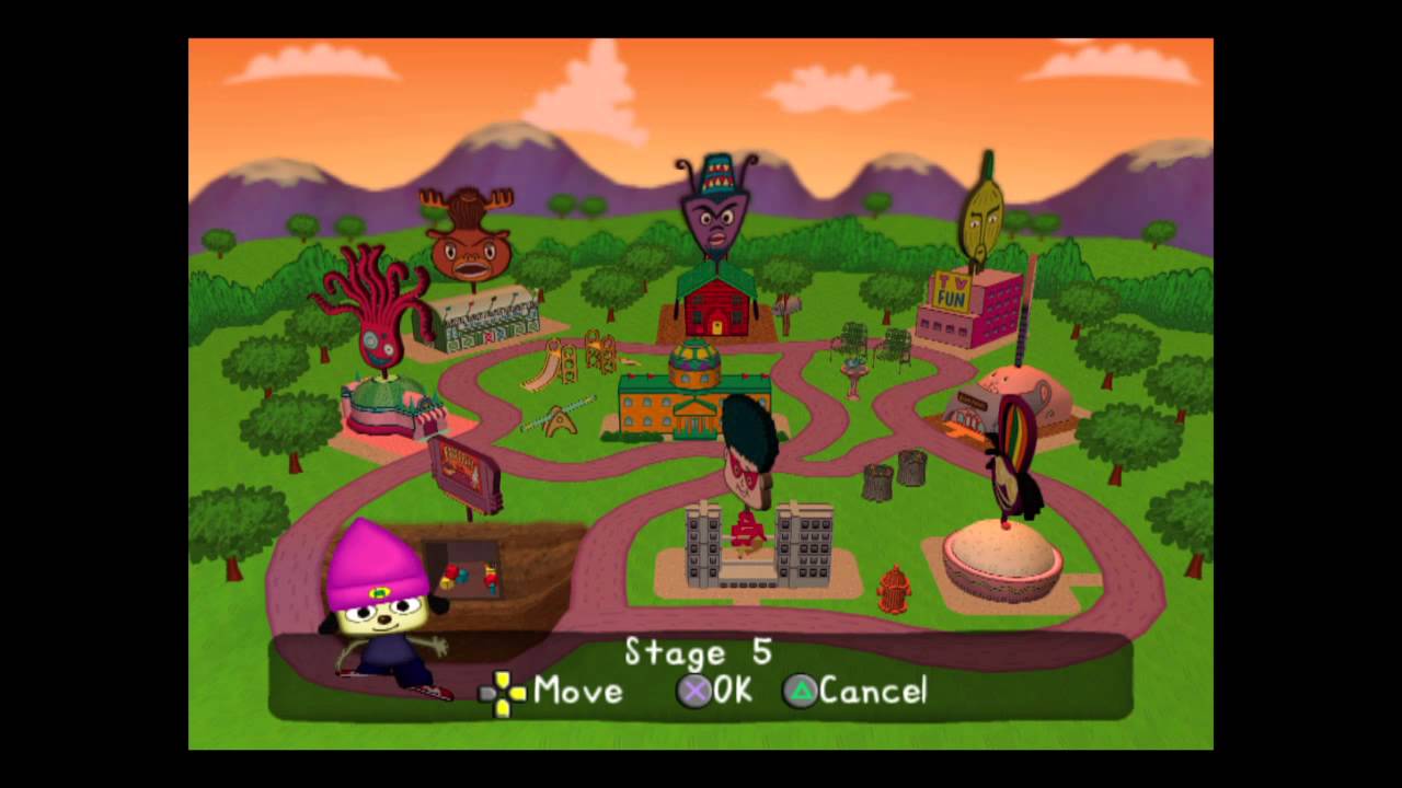 PaRappa the Rapper 2 map - YouTube