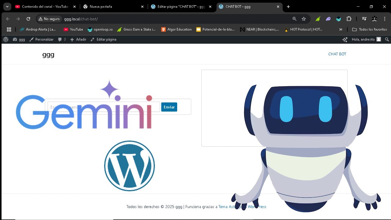 Construye tu Chatbot en WordPress: Guía para conectar con API Gemini y crear Input y Output 🤖💻 ...