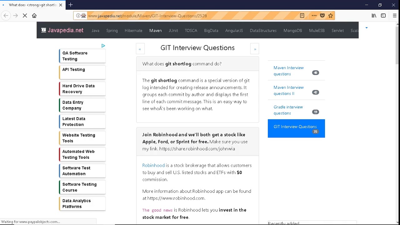 What does git shortlog command do? | javapedia.net - YouTube
