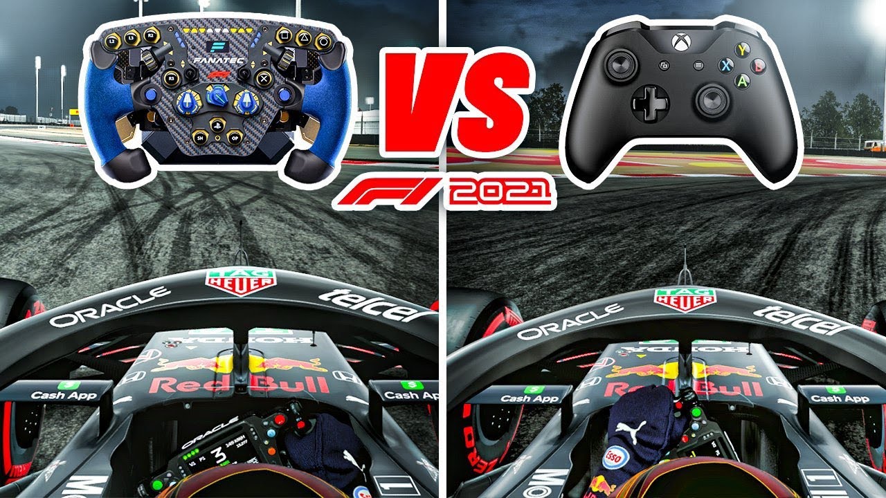 How Much Quicker is a Wheel vs. Controller? (Bahrain) - F1 2021 - YouTube