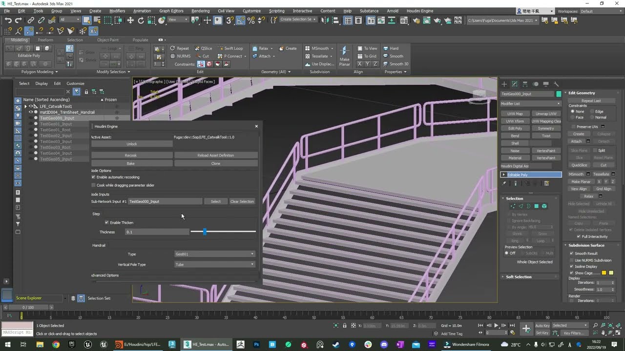 Houdini Engine For 3ds Max Catwalk Tool YouTube Houdini Engine For 3ds Max Catwalk Tool YouTube