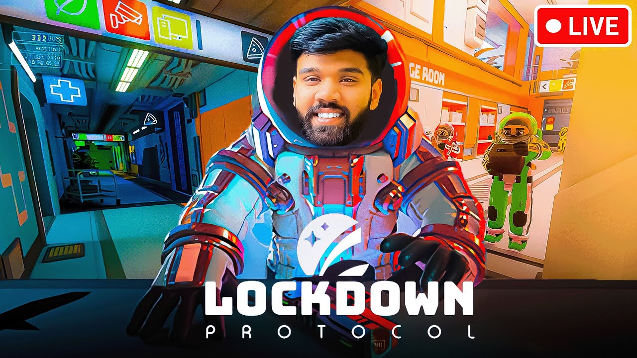 LOCKDOWN PROTOCOL WITH STREAMER FRIENDS | AMONG US IN 3D - YouTube