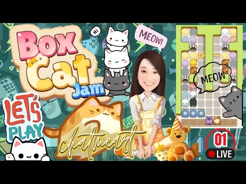 Lets Play Block Cats | Box Cat Jam LIVE 01 | Puzzle Cats Challenge # ...