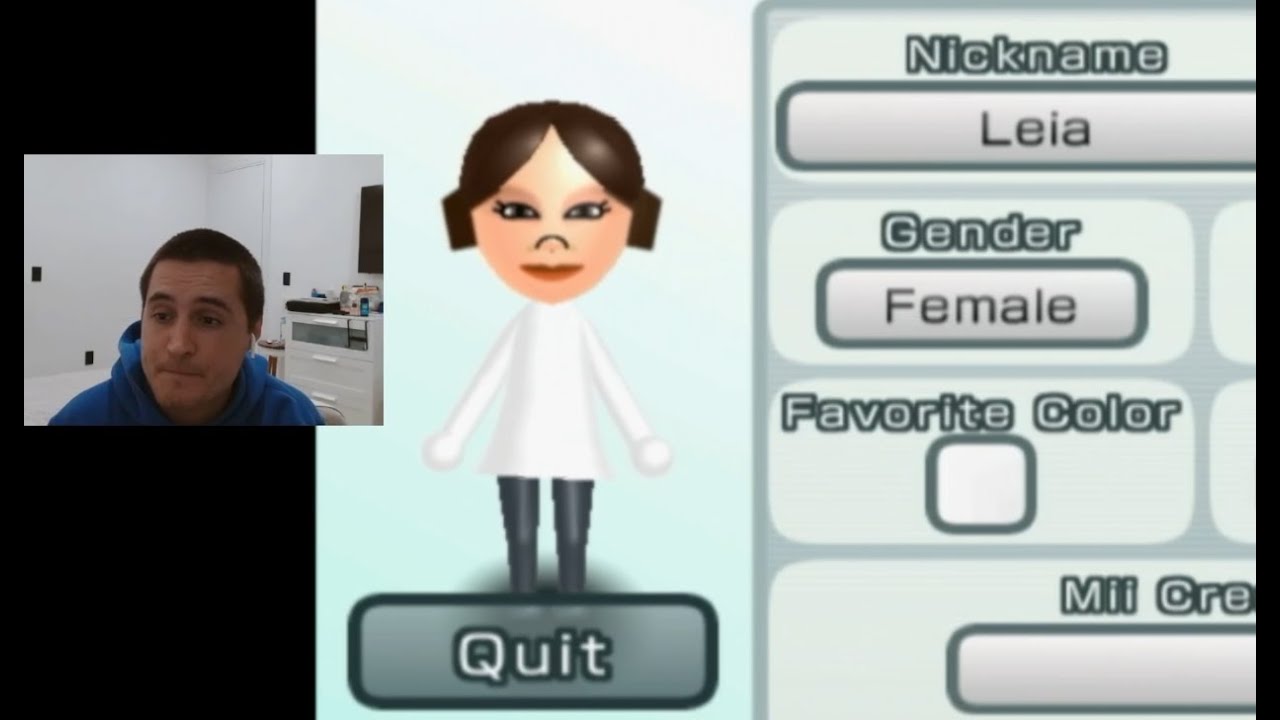 Princess Leia Mii character tutorial ! - YouTube