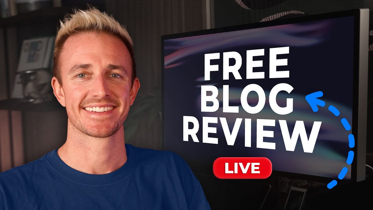 Free Blog Reviews (Vol 2): Live Website Feedback & Advice from Ryan Robinson - YouTube
