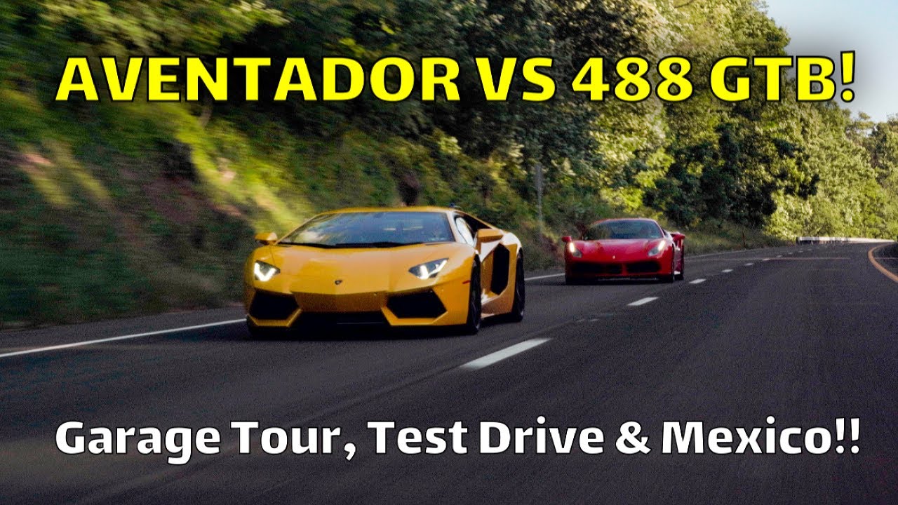 AVENTADOR VS 488 GTB! Which one is better?! - YouTube