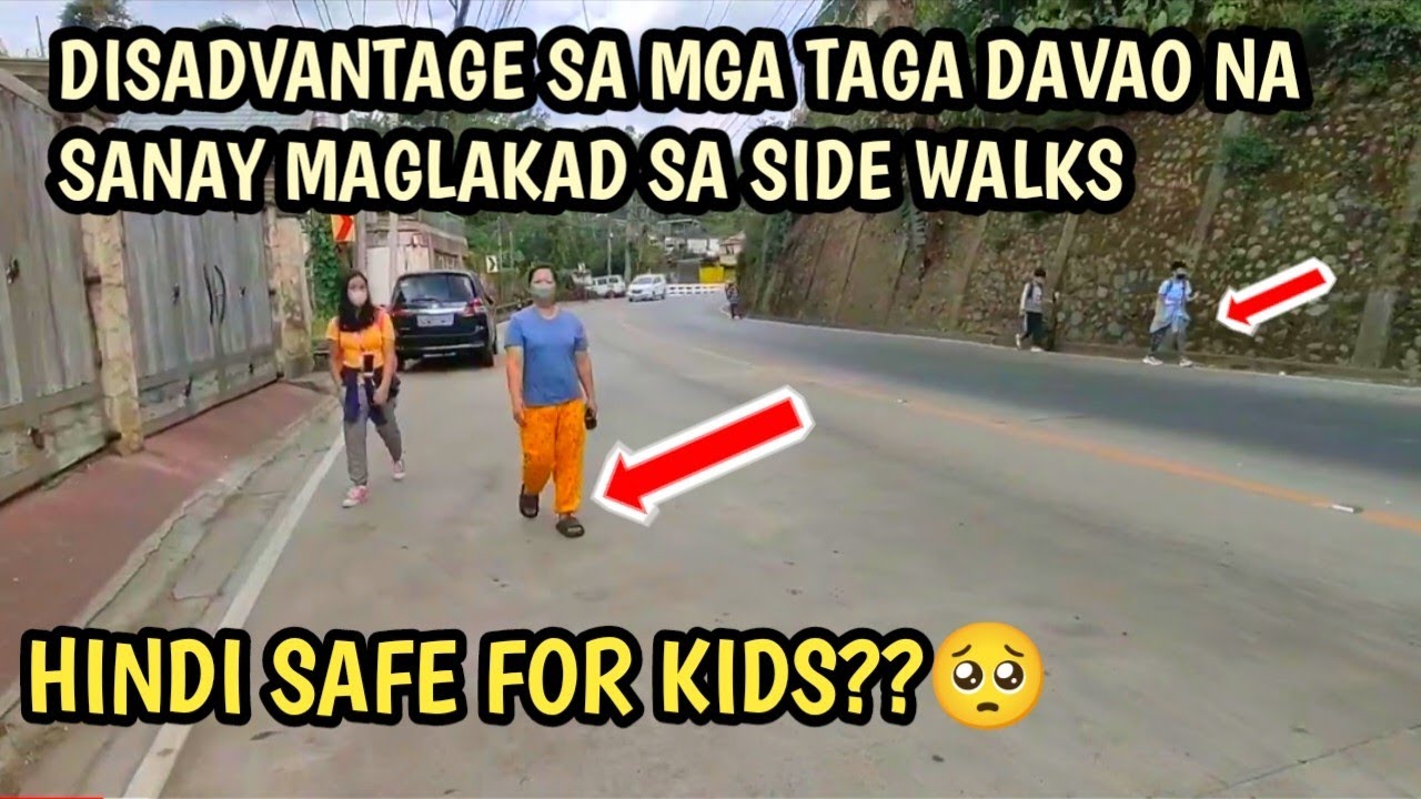 MASISISKIP ANG KALSADA SA BAGUIO KAYA WALA NA MASYADONG SIDE WALKS ...
