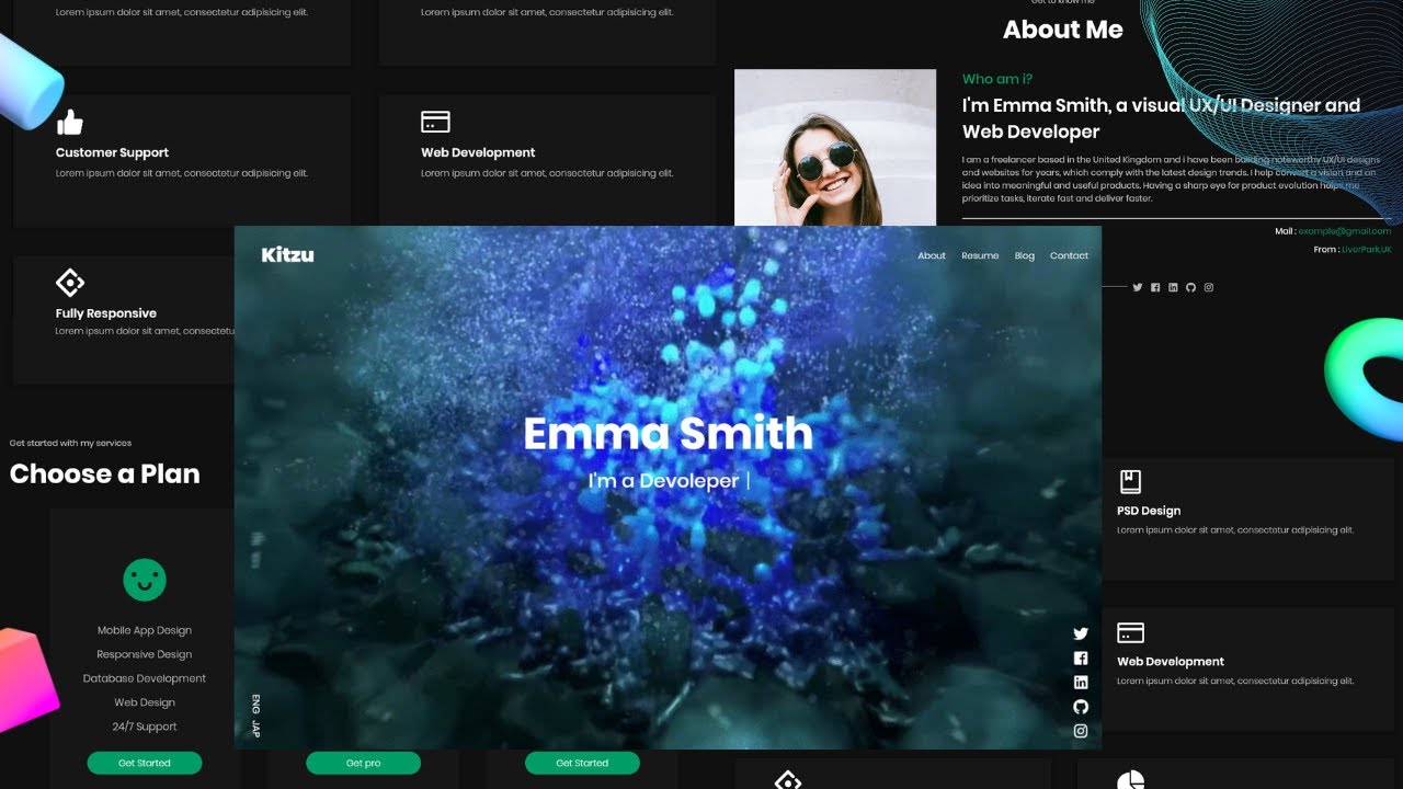 Fully Responsive Flutter Web App with Custom page transition | part - 3 ...