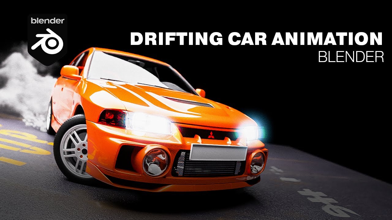 Drifting Car Animation Blender - YouTube