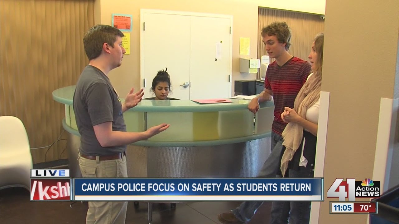 UMKC campus police focus on safety as students return - YouTube
