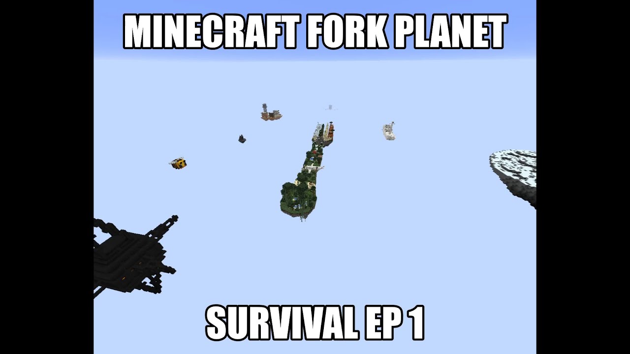 Minecraft!!! Fork Planet Survival... Ep 1!!! - YouTube