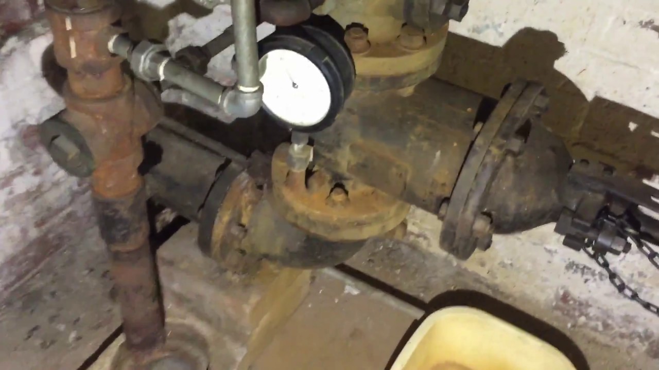 old fire sprinkler system valve - YouTube