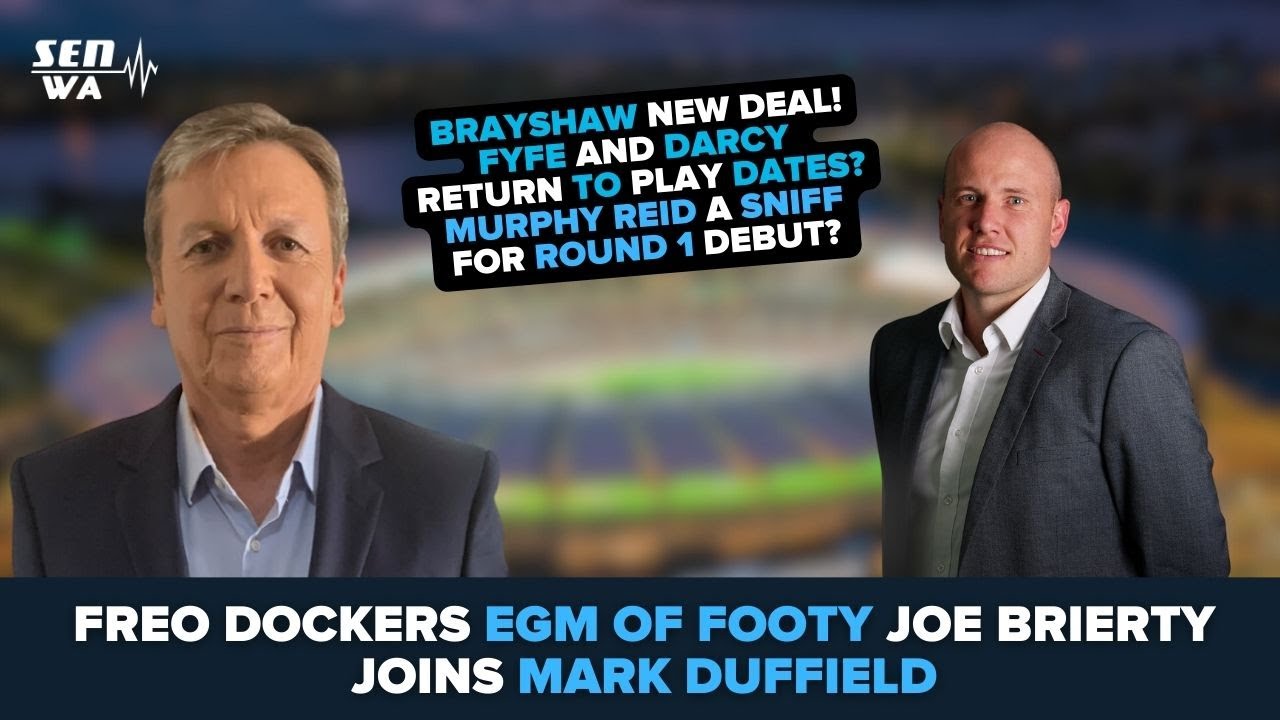 Joe Brierty - Freo Dockers EGM of Footy joins Mornings with Mark ...