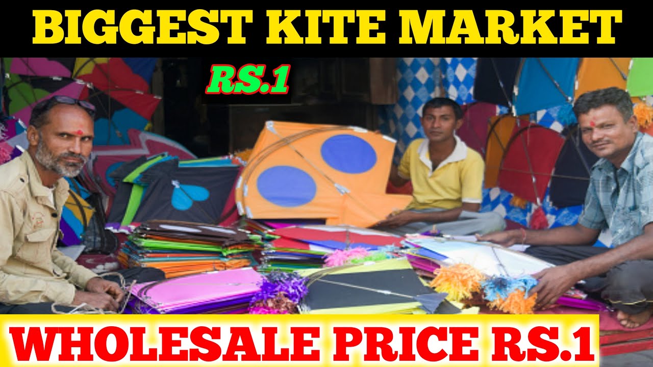 BIGGEST KITE MARKET IN KHAMBHAT !! WHOLESALE KITE PRICE IN KHAMBHAT ...