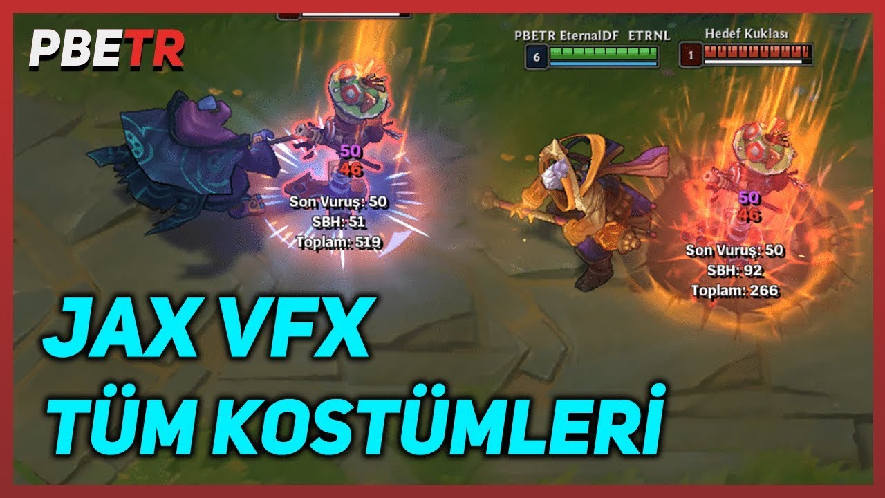 Jax VFX Güncellemesi (Tüm Kostümleri) | League of Legends - YouTube