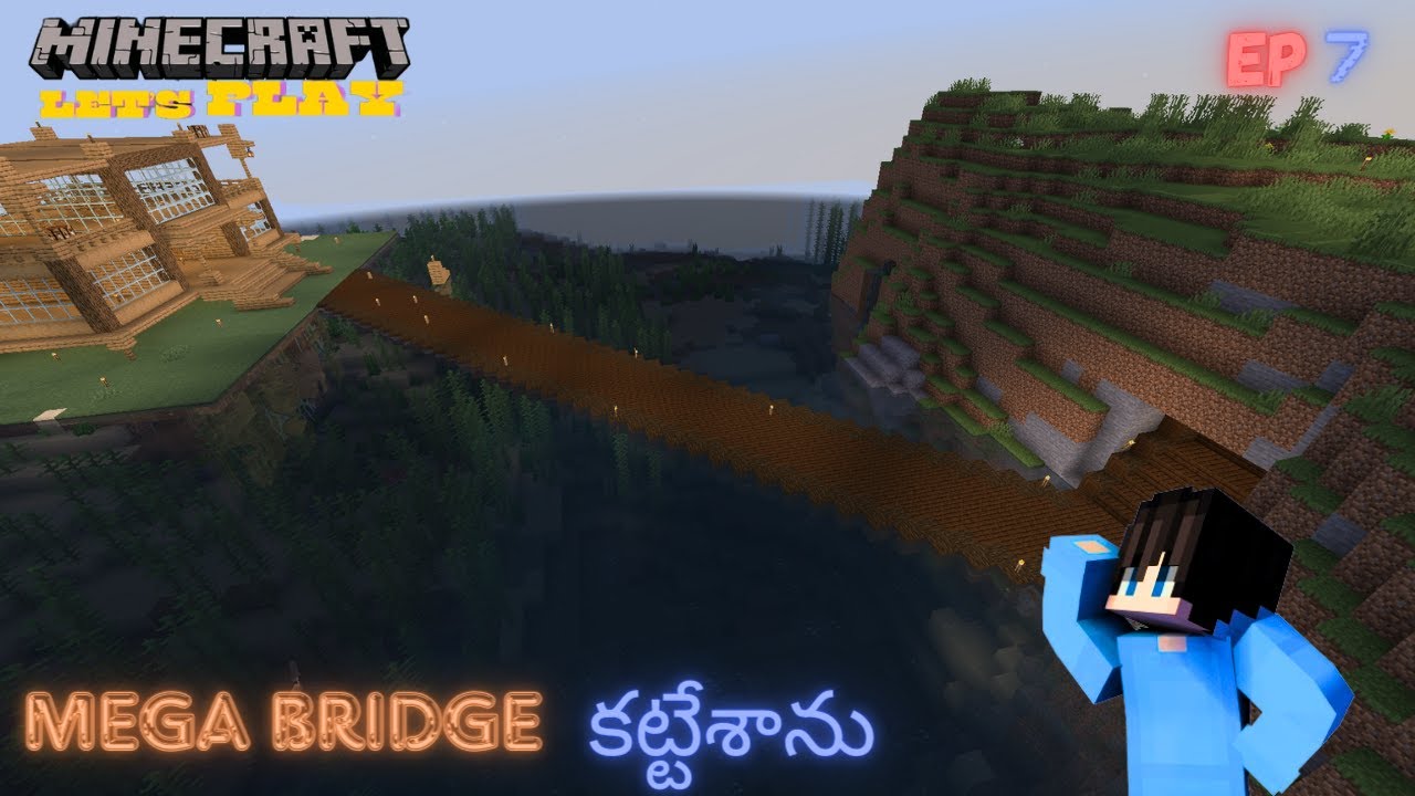 build a mega bridge in || MINECRAFT ||#minecraft#gaming # ...