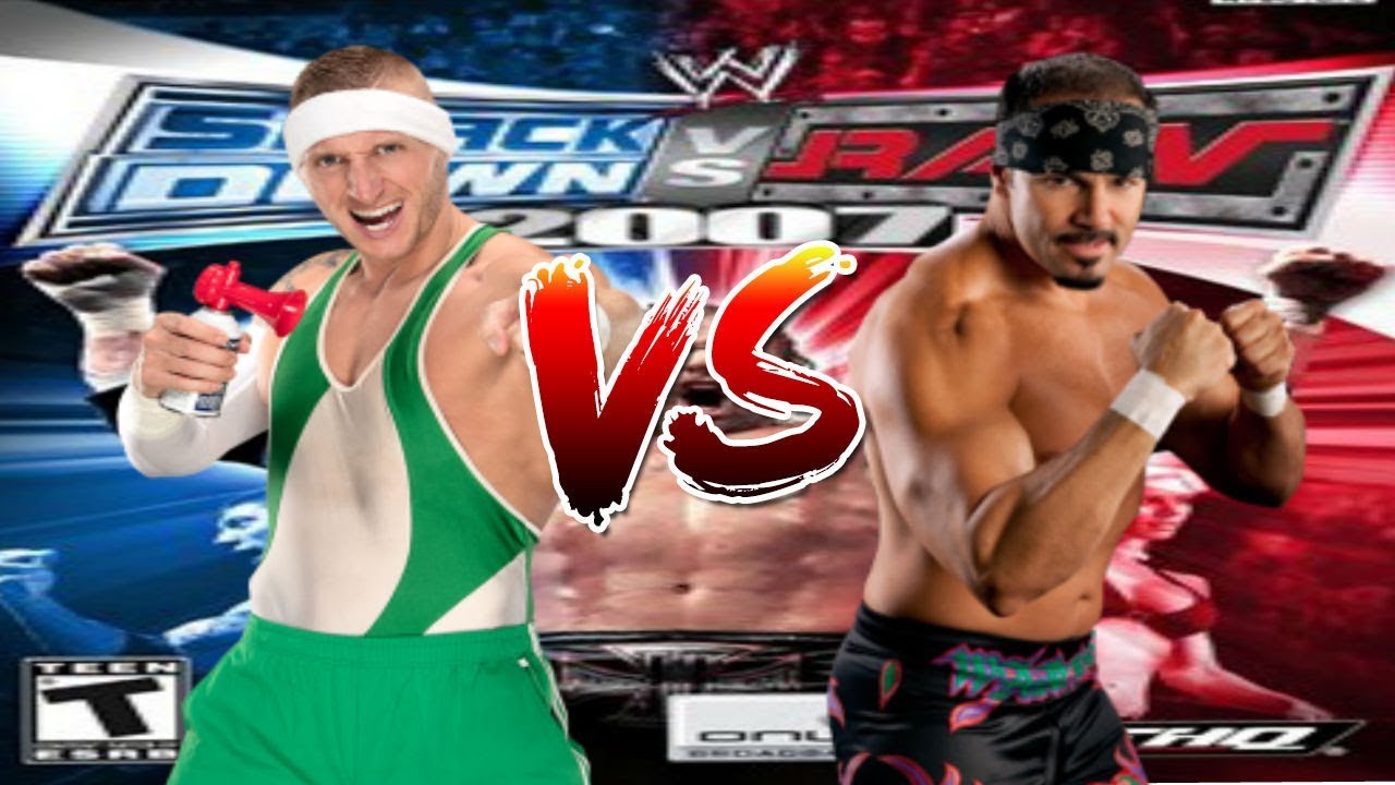 WWE Smackdown vs Raw 2007 Kenny CAW vs Chavo Guerrero - YouTube
