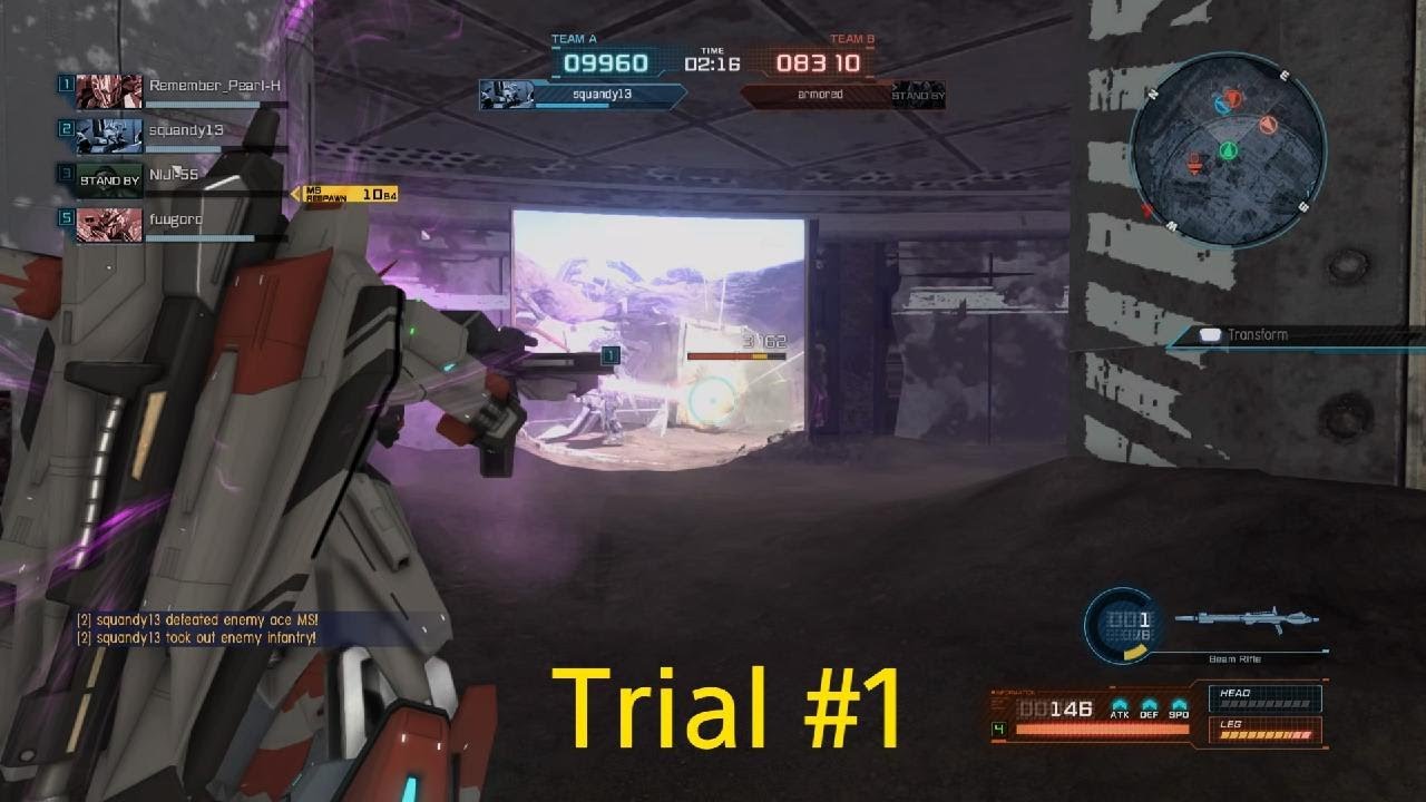 GBO2 650 Colony Drop | Zeta Gundam 3A Trial Run - YouTube