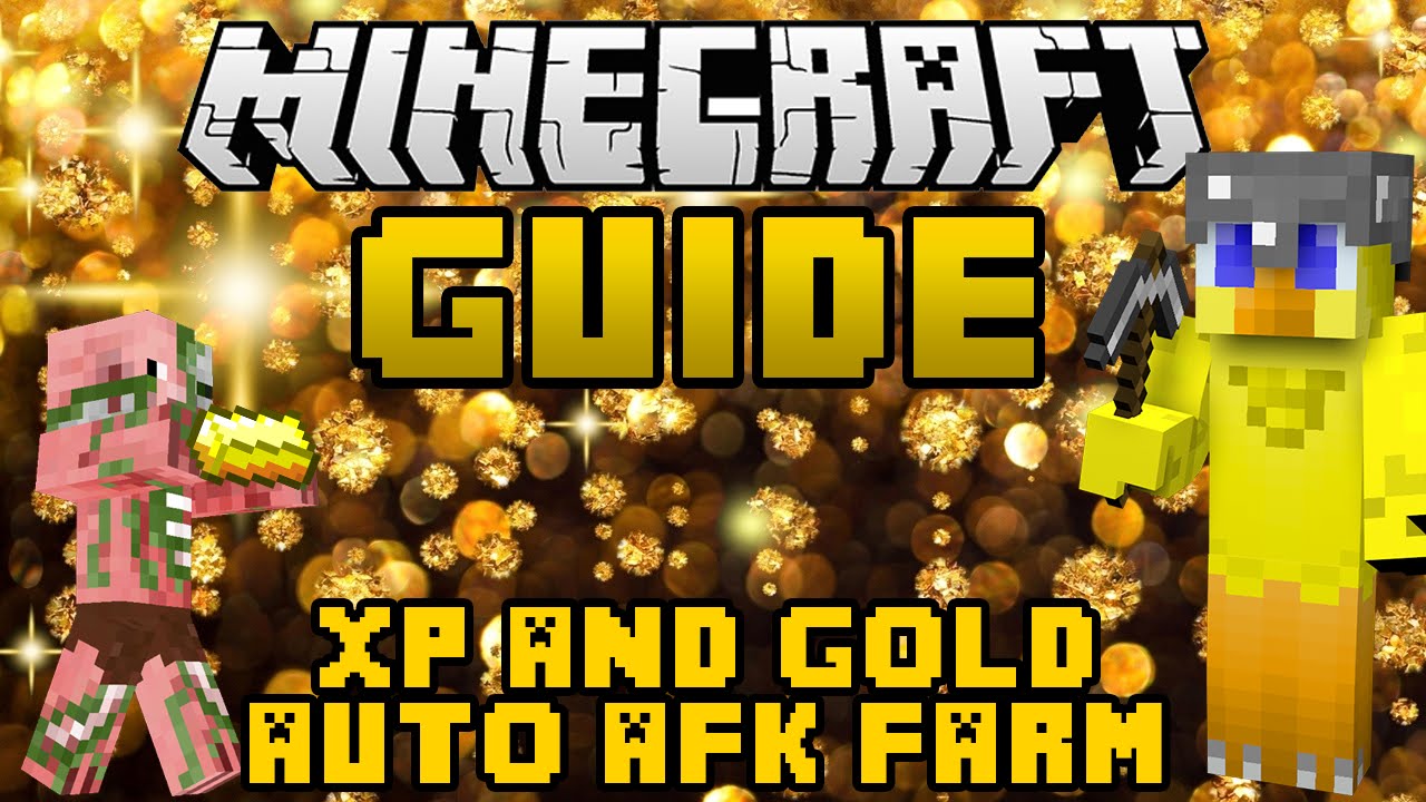 Minecraft: Guide to Gold & XP AFK Farm (1.8 Friendly) - YouTube