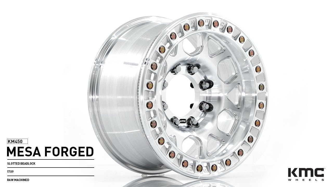 KMC KM450 17X9 8 ET 12 RAW MACHINED - YouTube