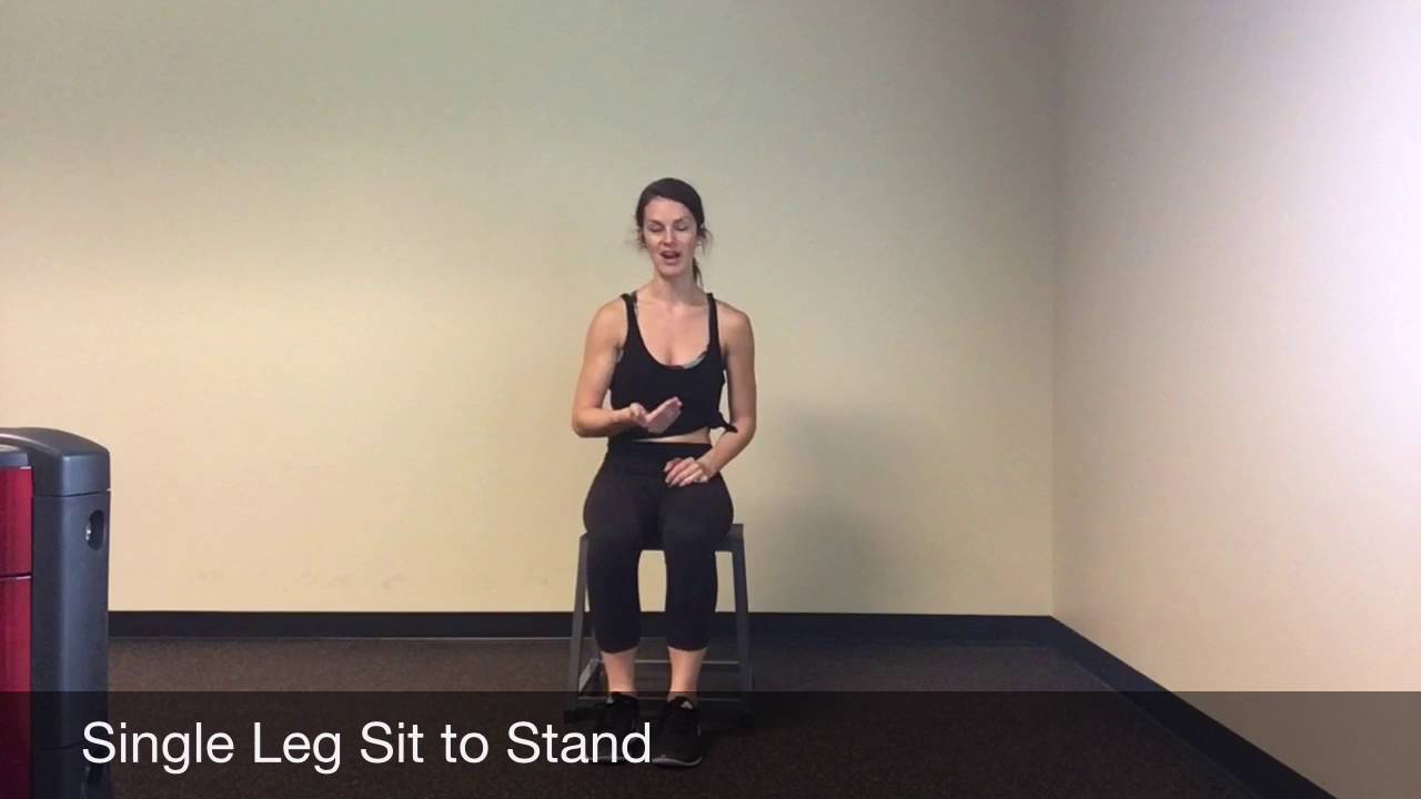 Single Leg Sit to Stand - YouTube