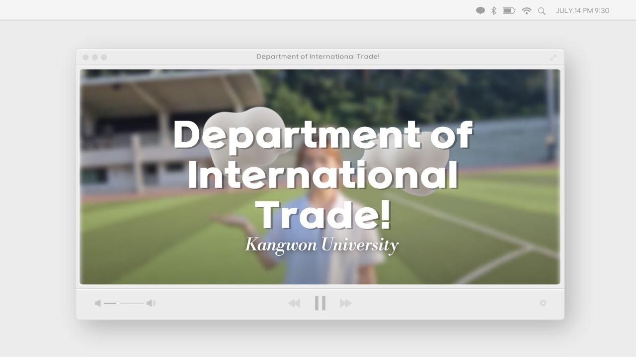 Explain the Department of International Trade of KNU in a nutshell - YouTube