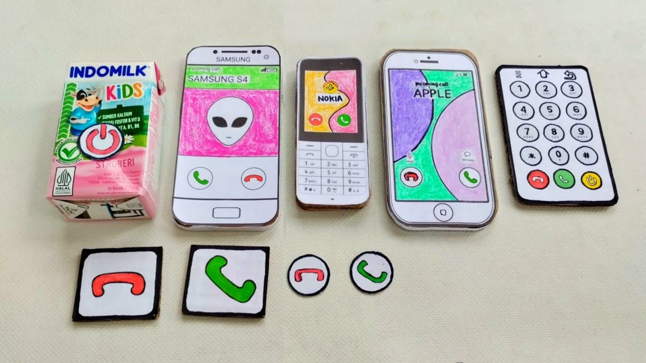 SAMSUNG S4/ NOKIA B2210/ IPHONE 5 incoming call with external button in ...