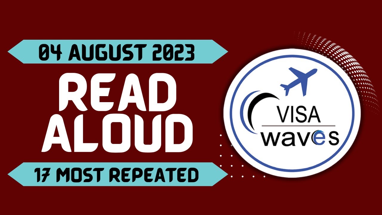PTE Read Aloud - August 2023 - Most Repeated || Visa Waves - YouTube