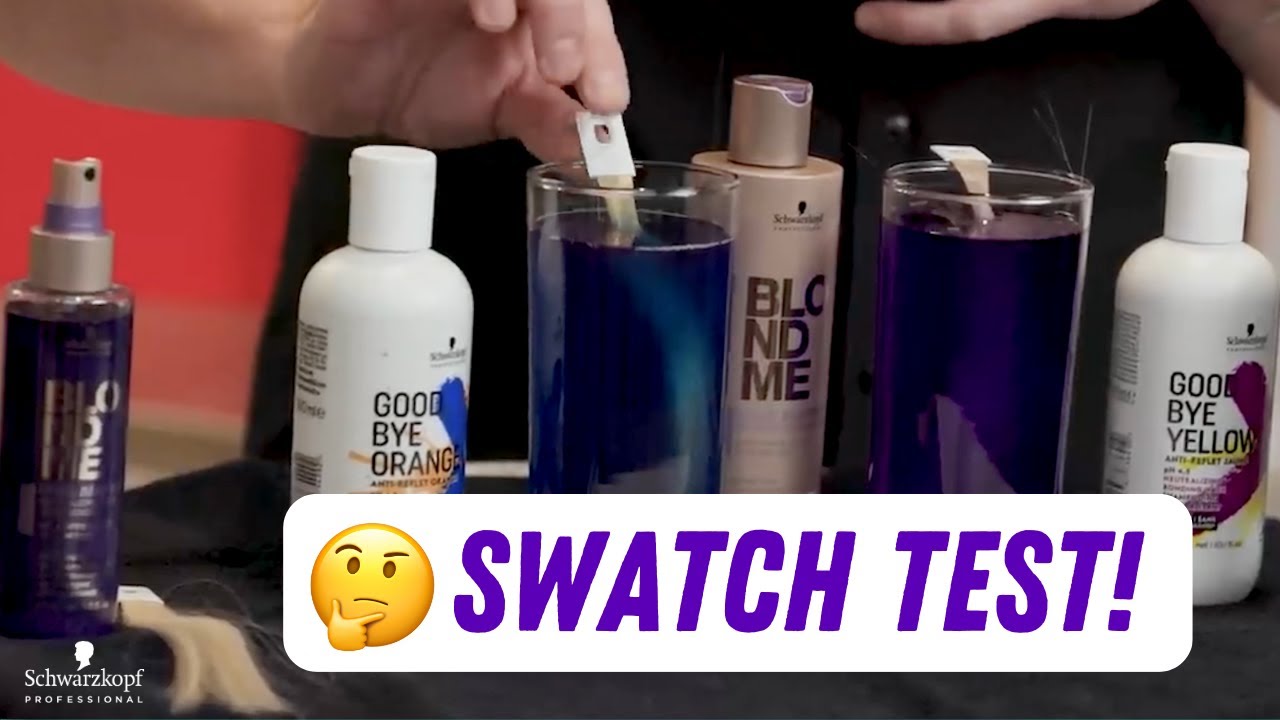 Neutralizing Shampoo Swatch Tests with Ian 💜 Schwarzkopf Professional ...