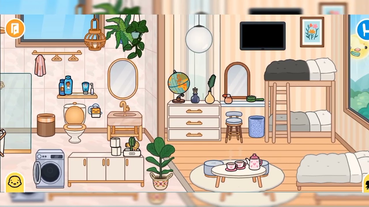 Toca Boca Modern Mansion house tour family of 5! - YouTube