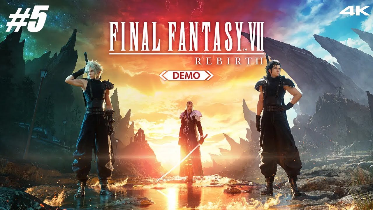 Final Fantasy VII: Rebirth Demo Walkthrough Part 5 "Combat Simulator ...
