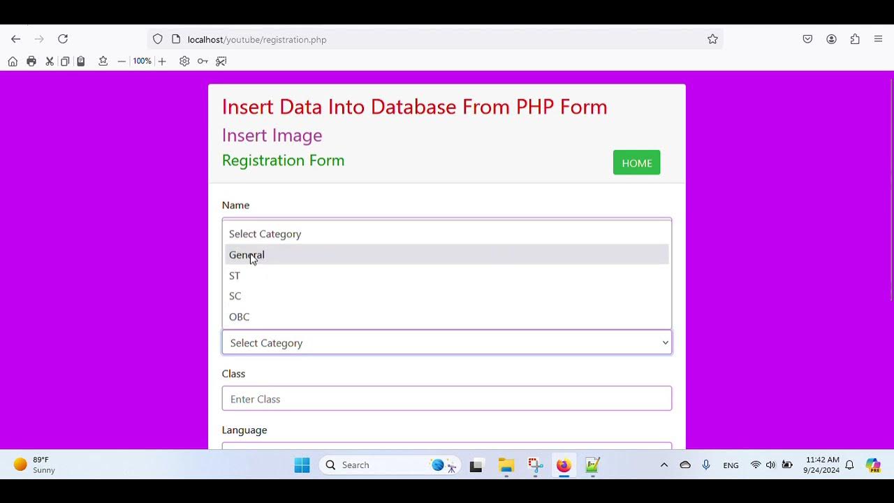 Display Image With Data From Database Into HTML Table I Image Display I - YouTube