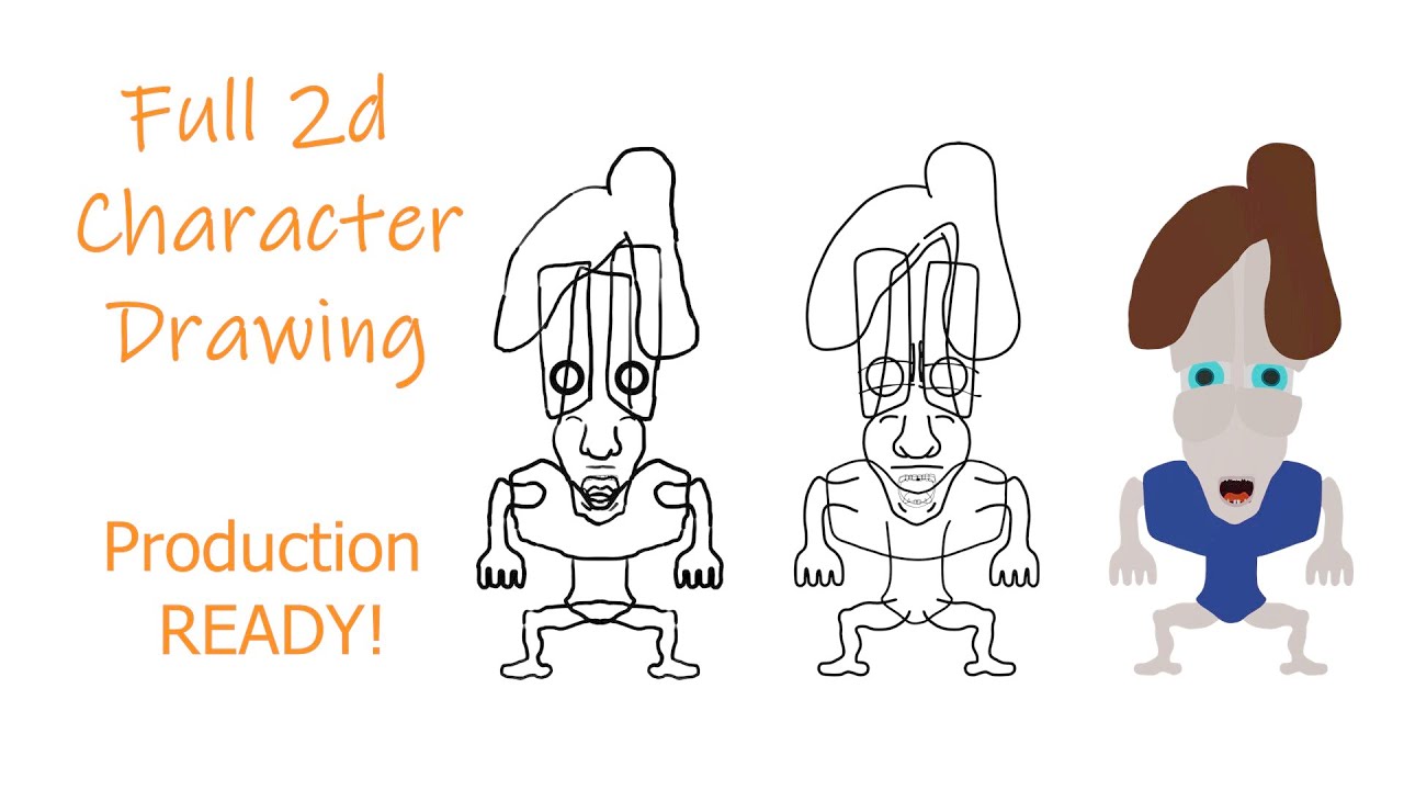 2D Character Drawing (Blender Grease Pencil) - YouTube