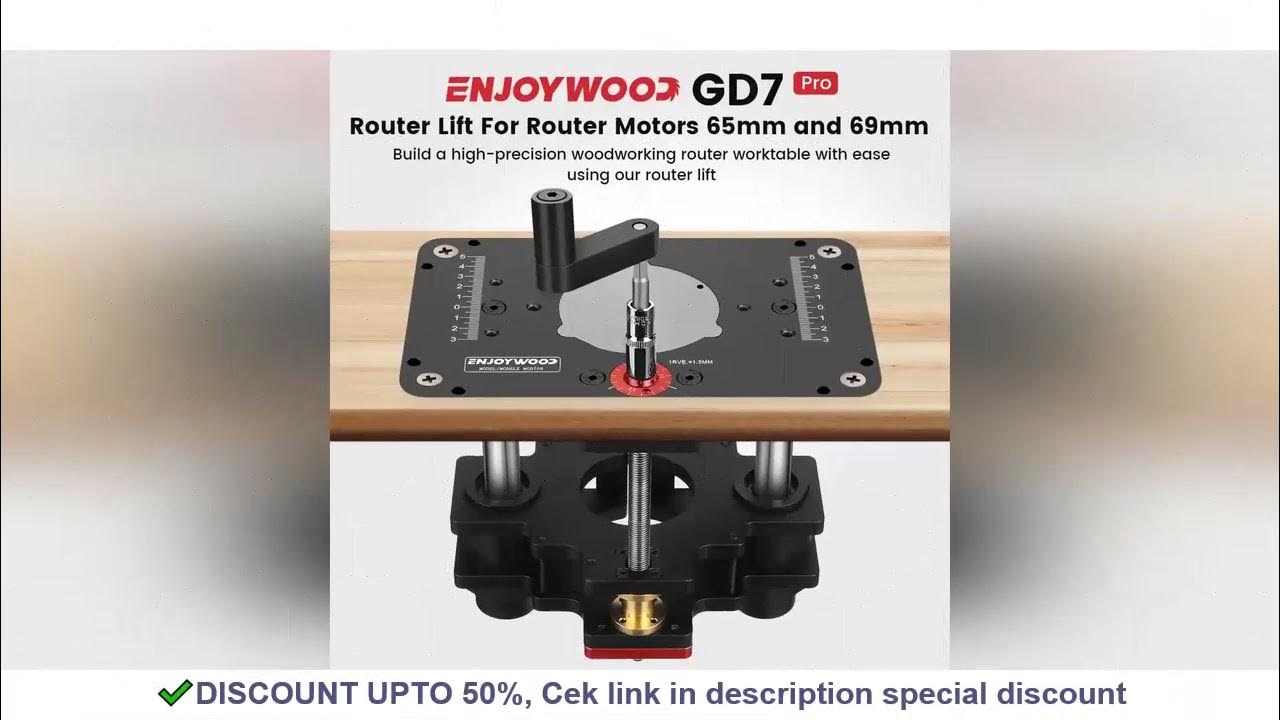 ENJOYWOOD GD7 PRO Router Lift for 65mm/69mm Wood Router for Router ...