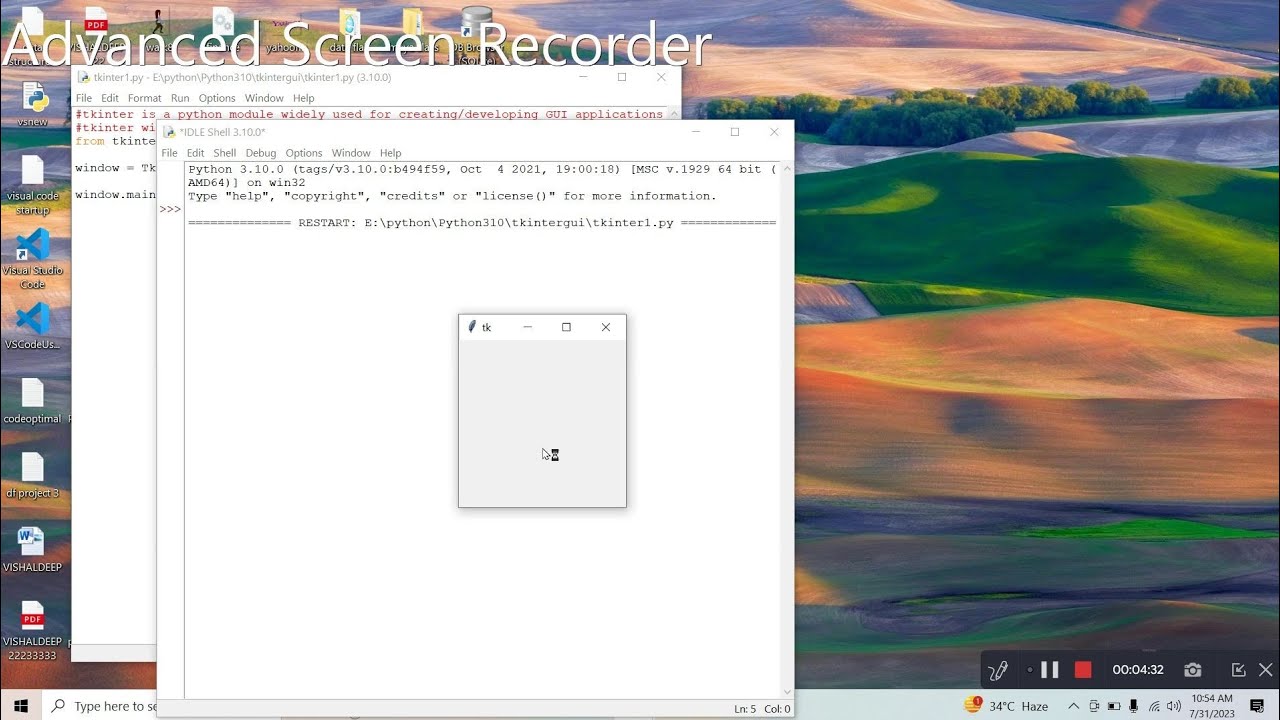 Part1tkinter In Python Gui Programming With Tkinter In Python Youtube