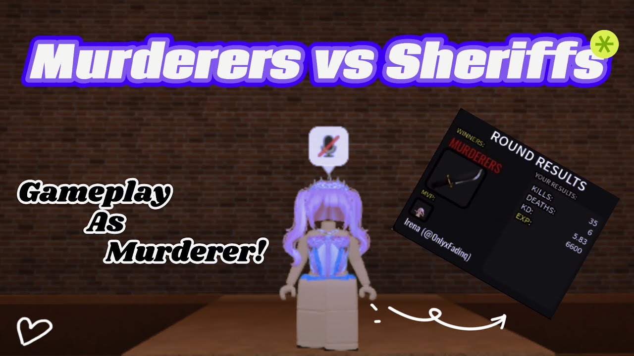 Roblox Murderers vs Sheriff Gameplay!!! | How well will I do? - YouTube