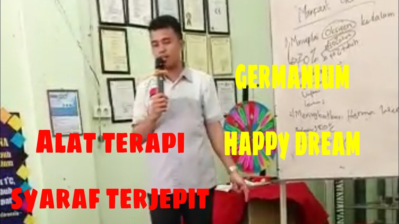 Alat terapi syaraf terjepit germanium happy dream by tante Marta - YouTube