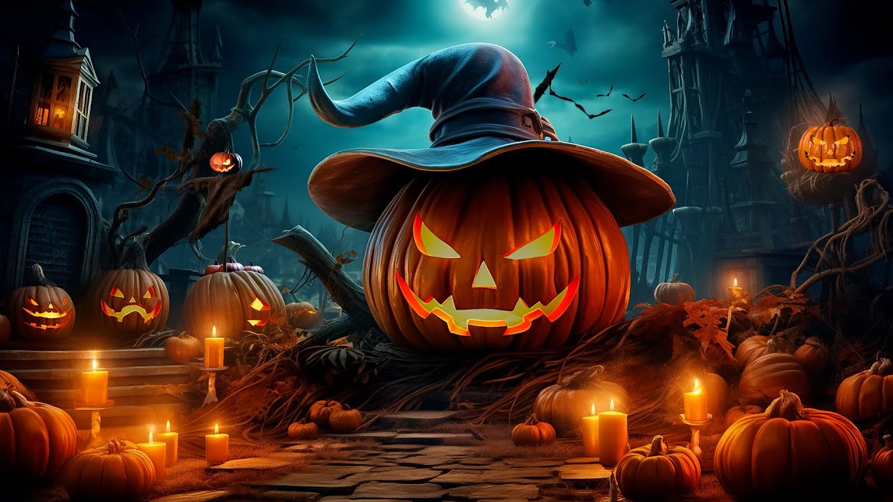 Spooky Autumn Halloween Witch House 🧛🎃 Best Halloween Music 2024 👻 ...