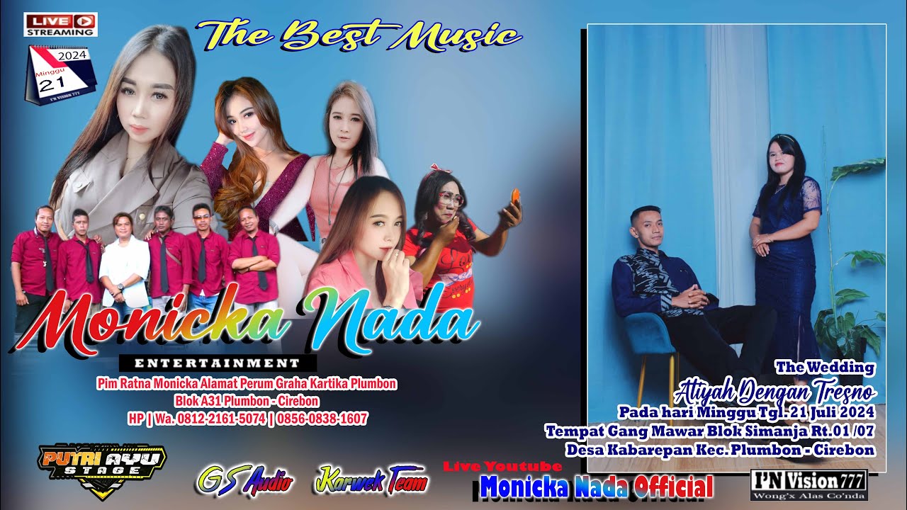 🔴LIVE MONICKA NADA | Minggu, 21 Juli 2024 | Gang Mawar Blok Simanja Desa Kabarepan Plumbon ...