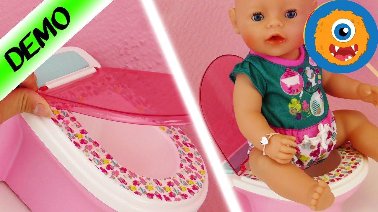 BABY BORN English TOILETTE with Flushing sound and fart noises | also ...