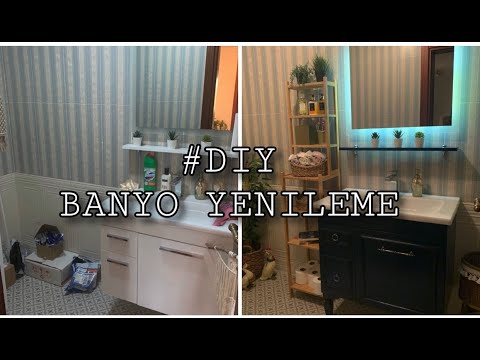 Dolapları boyadım! (Banyo Yenileme) Cadence Boya ile Dolap Boyama