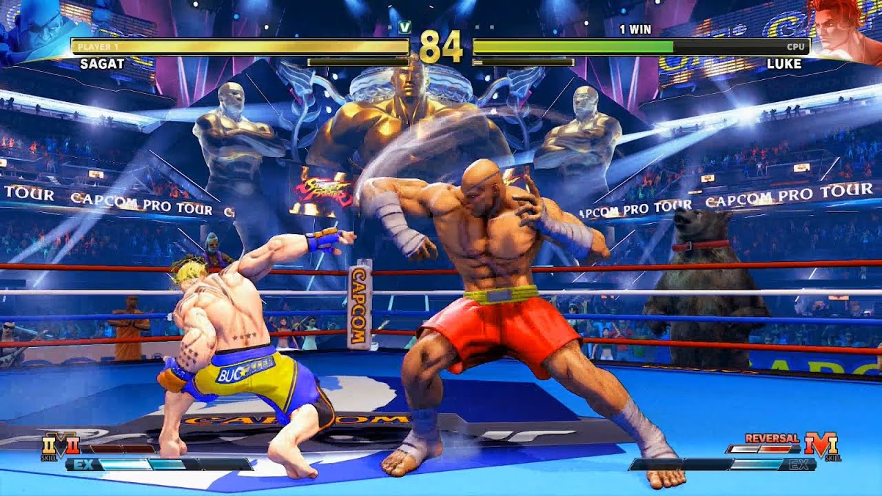 SFV: Champion Edition - Luke vs. Sagat | Ring of Destiny - YouTube
