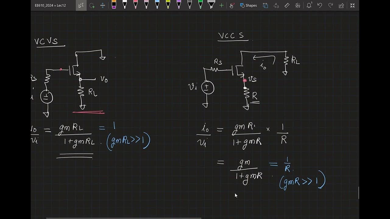 Lecture 12 (3): Summary: VCVS, VCCS, CCCS and CCVS using an NMOS transistor - YouTube