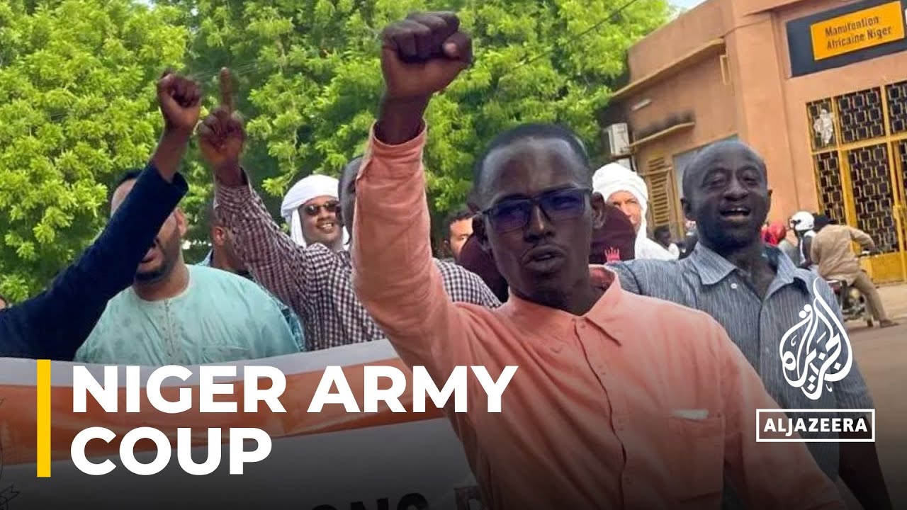 Niger Coup Military Declares Support For Govt Overthrow Youtube
