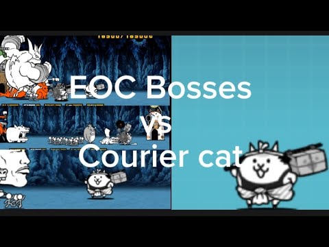 EOC Bosses vs best behemoth slayer? (courier) in the battle cats #cat # ...