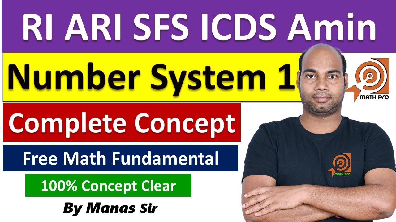 Number System 1 : RI ARI ICDS SFS Free Math Fundamental By Math Pro By ...